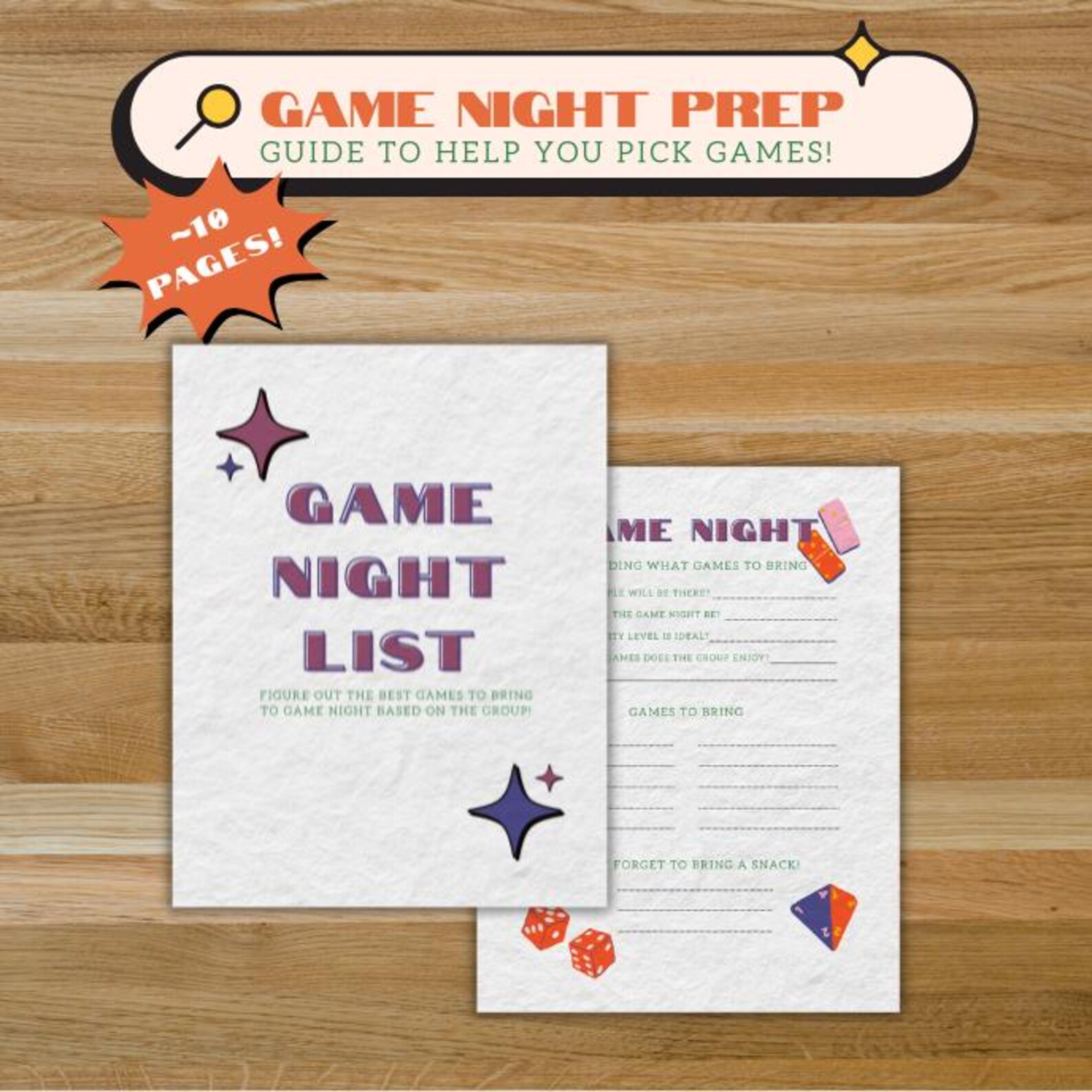 Printable Board Game Log Book, Track & Rank Your Favorite Games ...