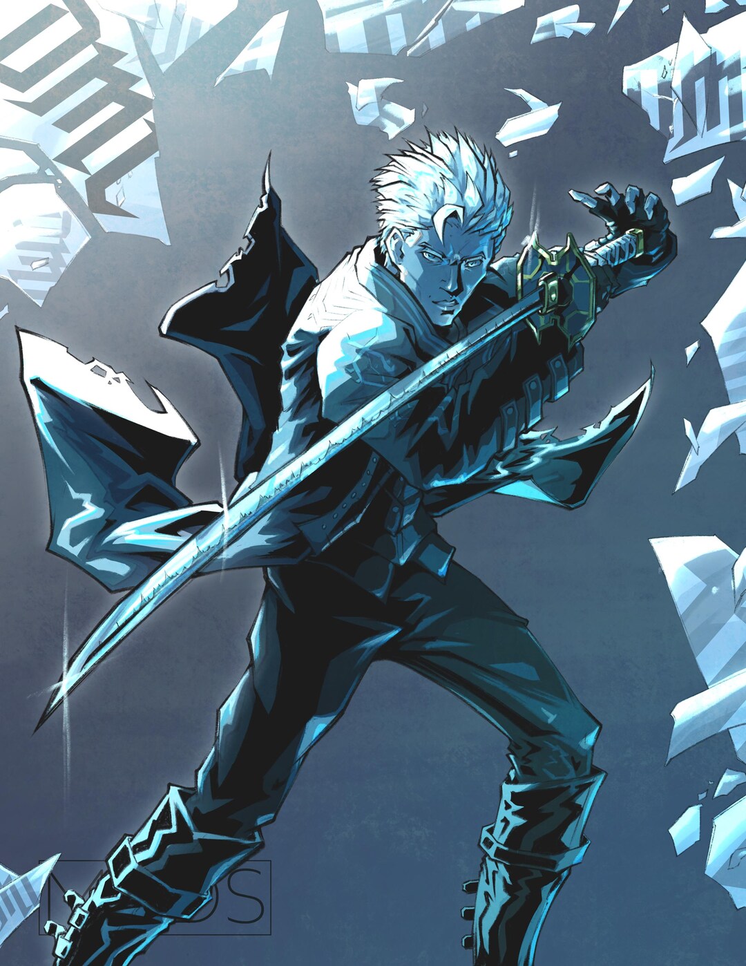 Vergil | DMC: Devil May Cry | 8.5" X 11" Digital Print on Matte Paper ...