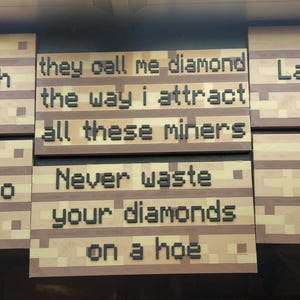 Minecraft Custom Sign | Gift | Toy | Minecraft Movie - Etsy