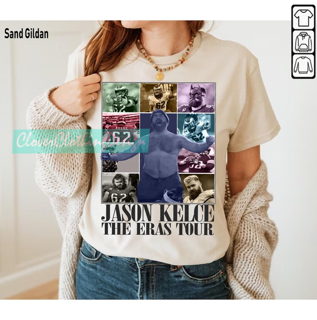 Vintage Jason Kelce the Eras Tour Tshirt, Jason Kelce Football Comfort ...