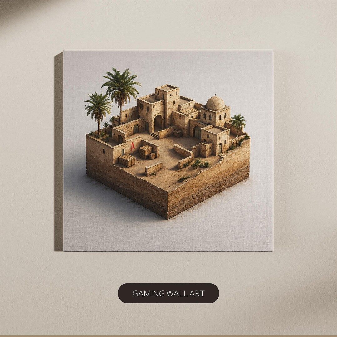 Counter-strike 2 Poster – CS2 Wall Art Print – CS2 Dust II Map – Gaming ...