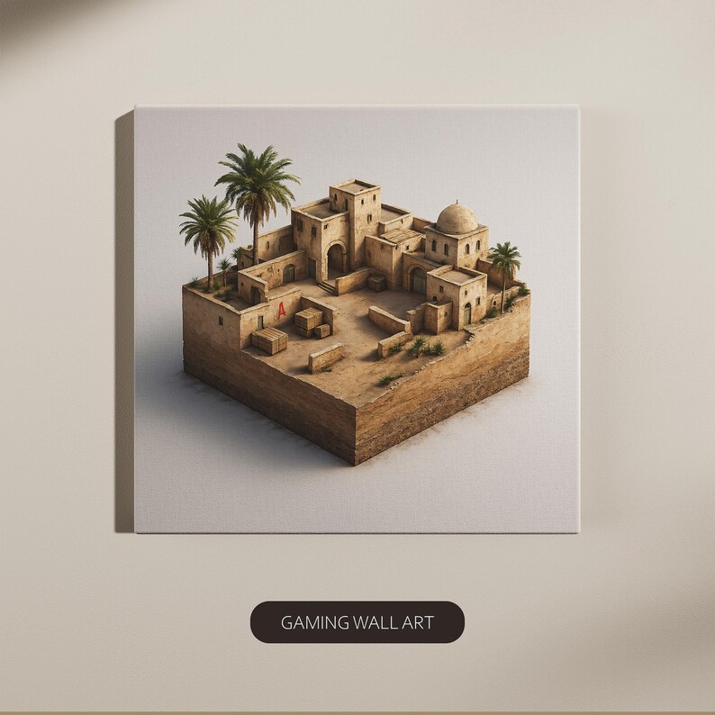 Counter-strike 2 Poster – CS2 Wall Art Print – CS2 Dust II Map – Gaming ...