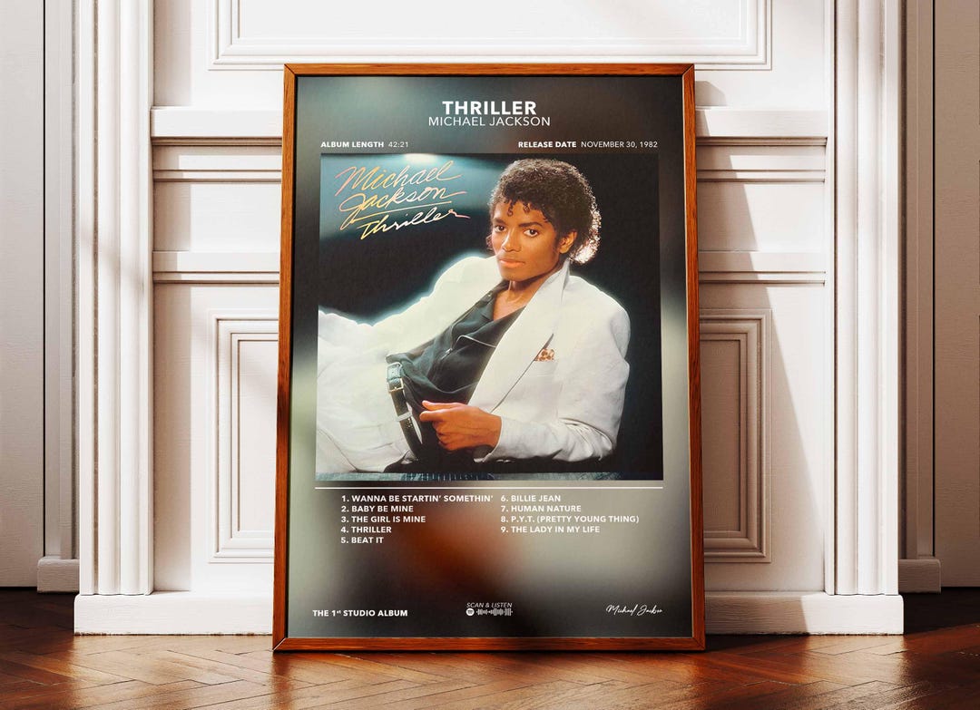Album Poster Thriller Michael Jackson | Poster Michael Jackson Album ...