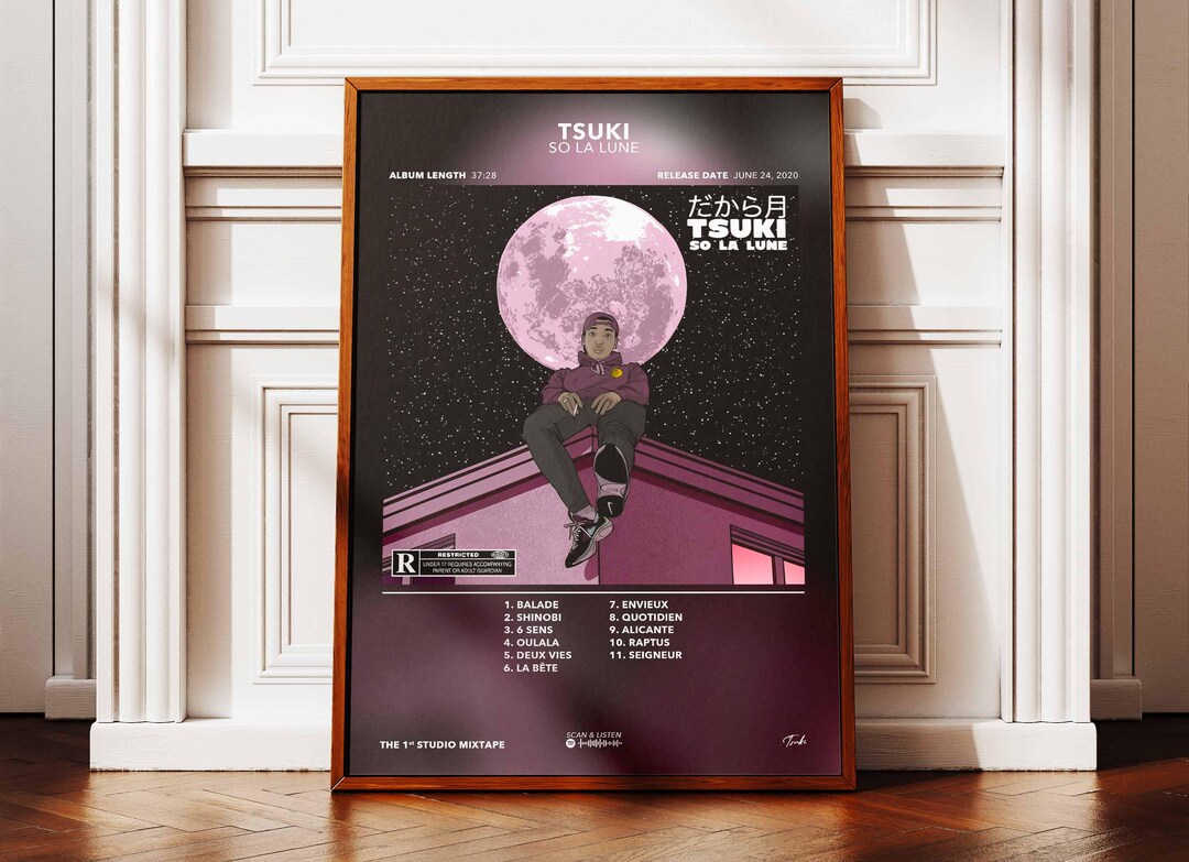 Tsuki so La Lune Album Poster | so La Lune Album Poster | Rap Album ...