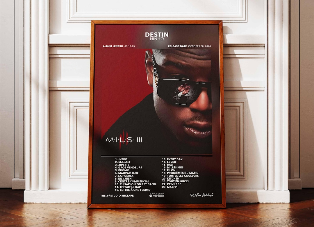 Album Poster MILS 3 Ninho | Poster Ninho Album | Rapper Poster | Album ...