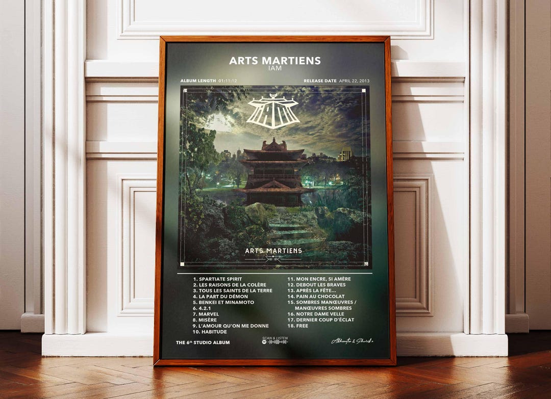 IAM Martial Arts Album Poster | IAM Album Poster | Rap Album Poster ...