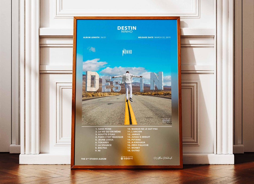 Album Poster Destiny Ninho | Poster Ninho Album | Rapper Poster | Album ...