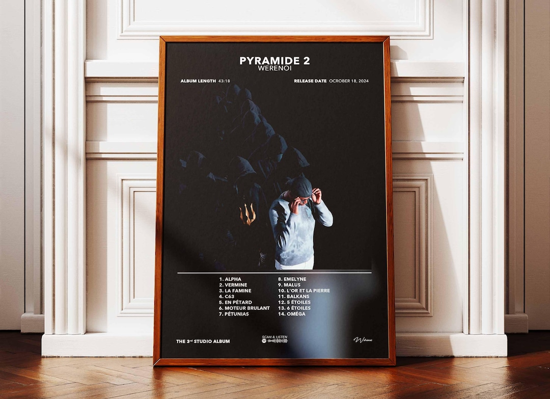 Album Poster Pyramid 2 Werenoi | Poster Werenoi Album | Rapper Poster ...