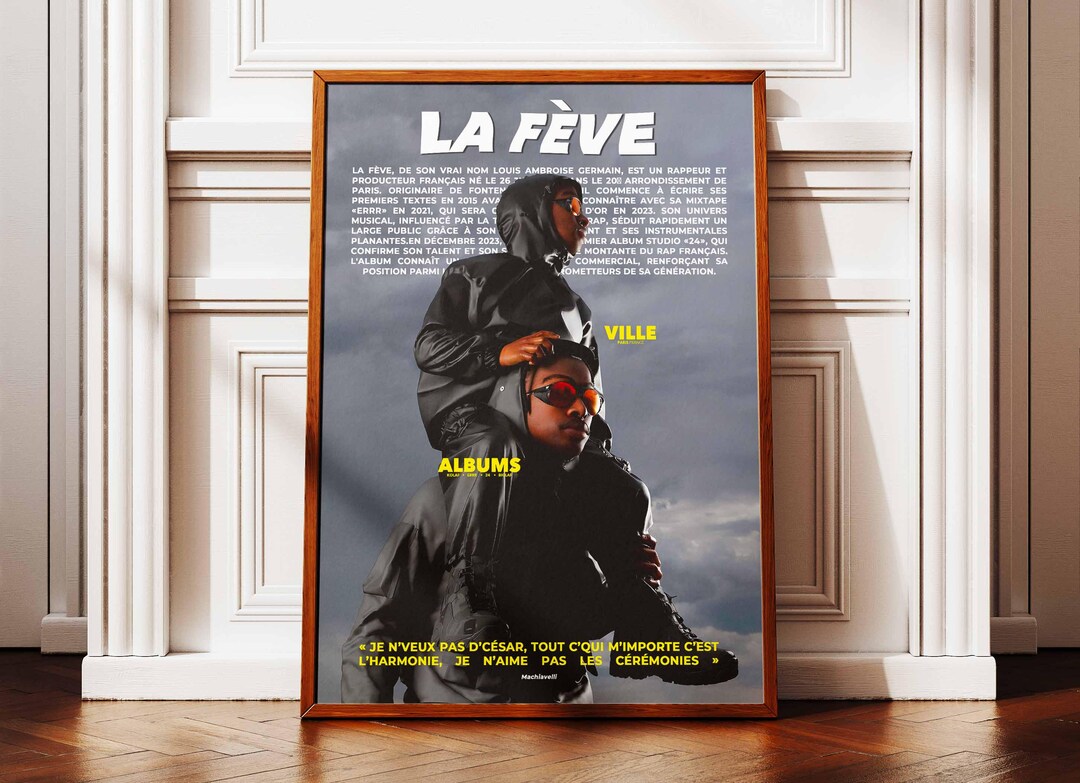 La Fève Poster | La Fève Poster | Rapper Poster | Music Artist Posters ...