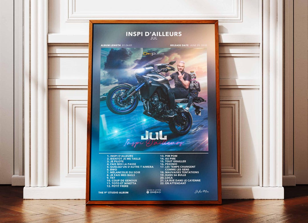 JUL Album Poster Inspired by Elsewhere | JUL Album Poster | Rap Album ...