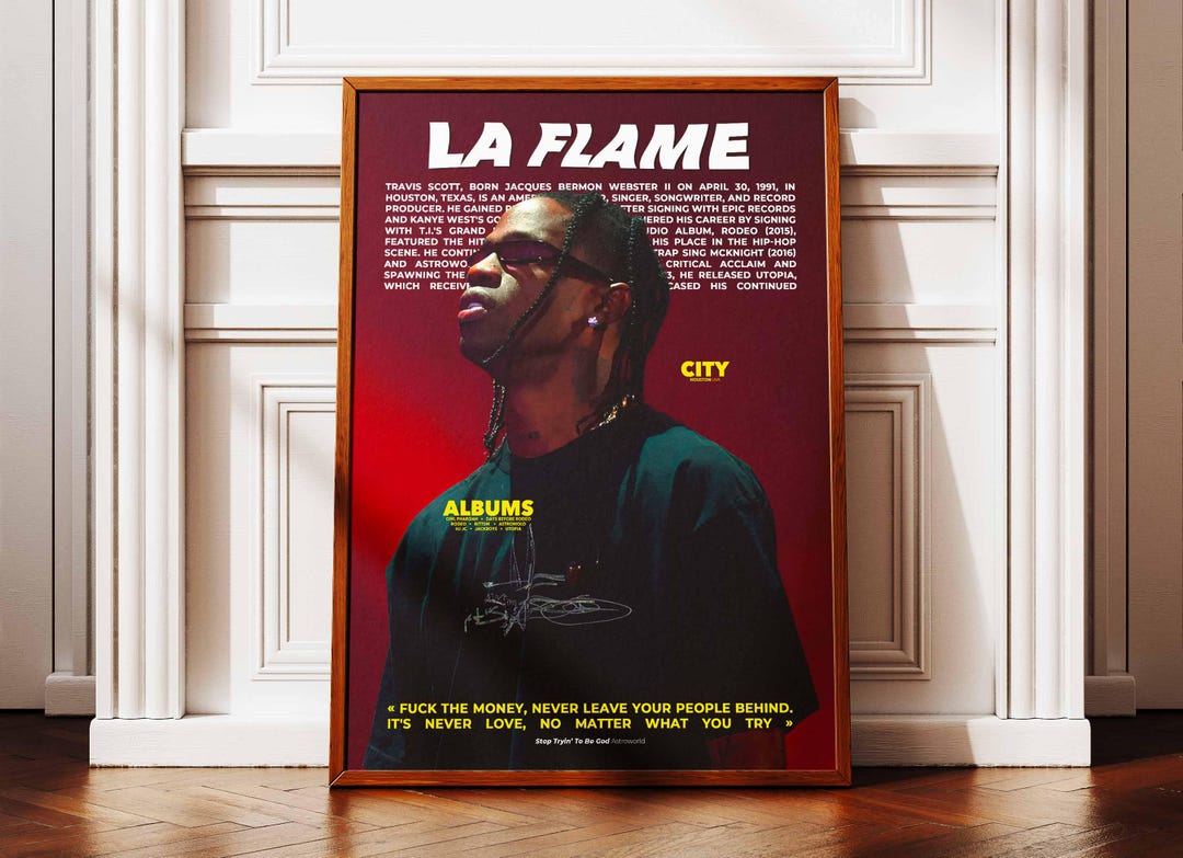 Travis Scott Poster | Travis Scott Poster | Rapper Poster | Music ...