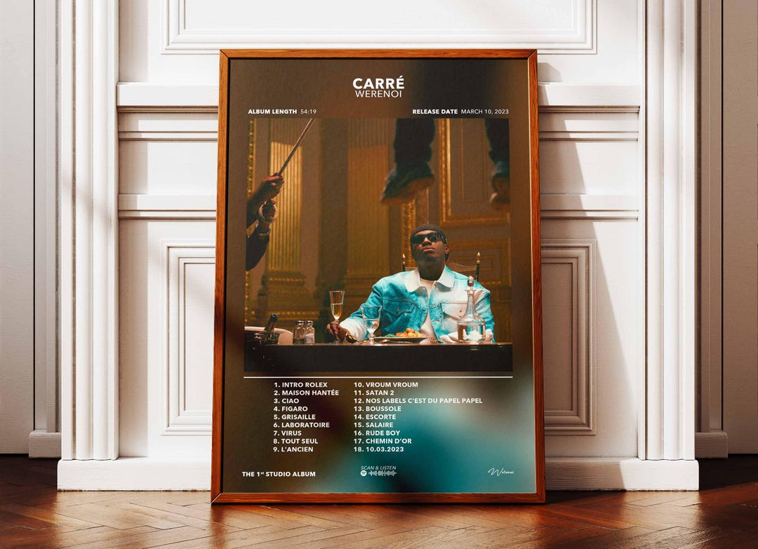 Werenoi Square Album Poster | Werenoi Album Poster | Rapper Poster ...