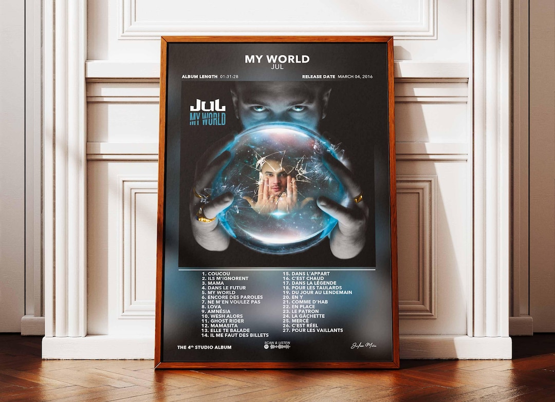 Poster Album My World JUL | Poster JUL My World Album | Rap Album ...