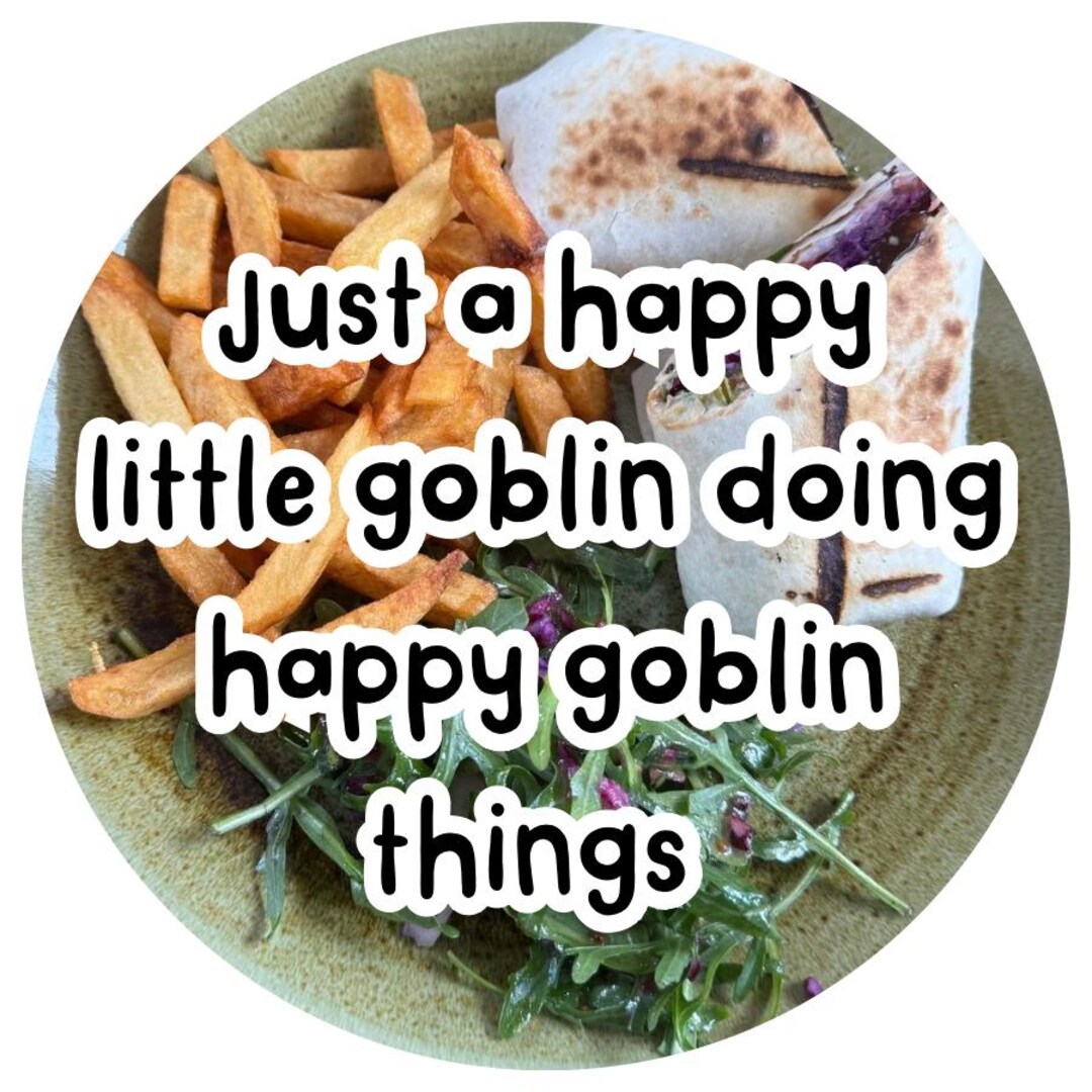Happy Goblin Die Cut Sticker | Planner Stickers | Printable Stickers ...
