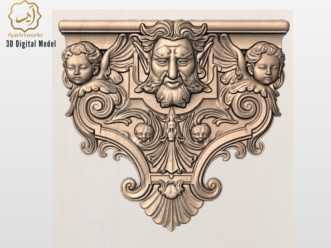 10 Gothic Romanesque Ornament 3D Bundle | Gothic Home Decor | Pacchetto ...