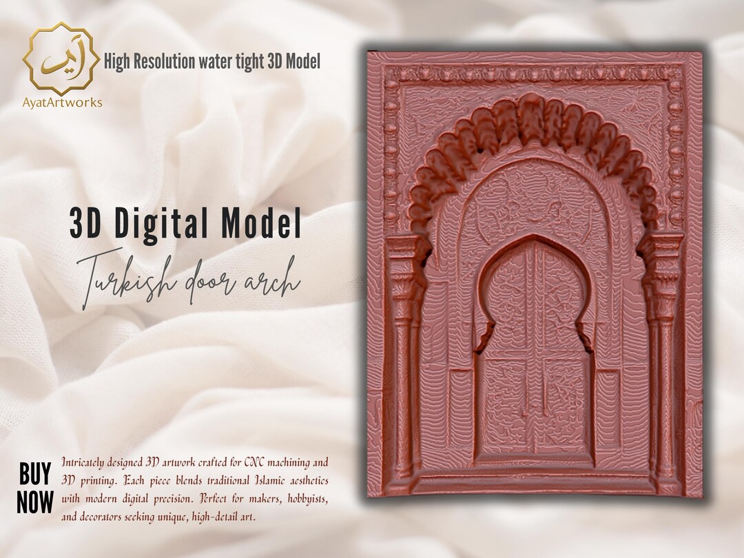 Turkish Door Arch | Islamic Architecture | Front View Door Arch 3D ...