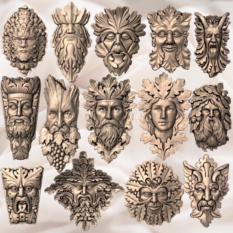 Green Man Sculpture - Etsy