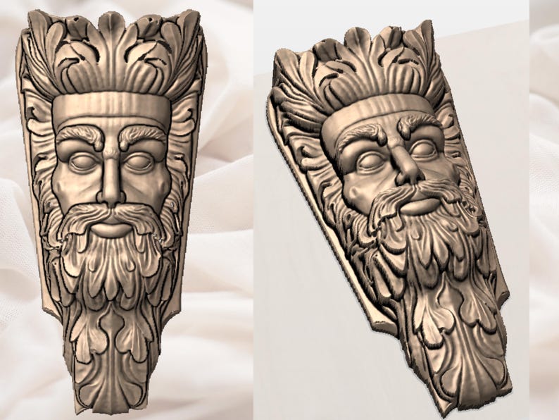 14 Green Man STL Files for CNC & 3D Printing – Pagan Wall Art, Woodland ...