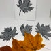 Maple Shape Leaf Notecards * 5 Cards * 3 Designs * Original Art Work ...