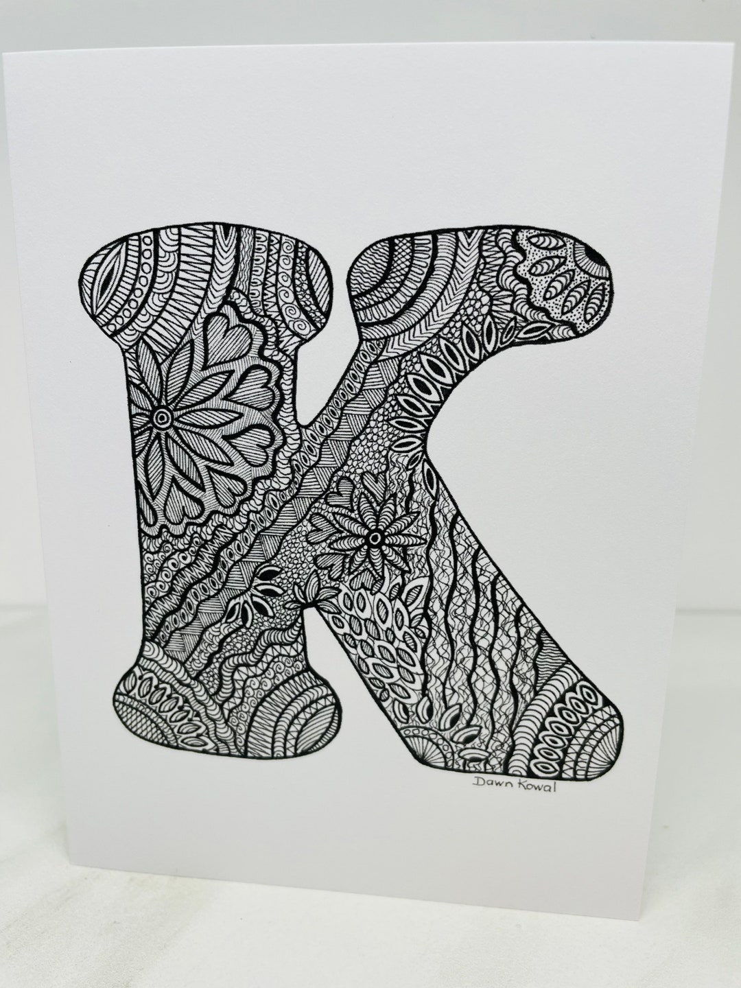 Initial "k" Notecards * Letter K * Blank Notecards * Thank You's ...
