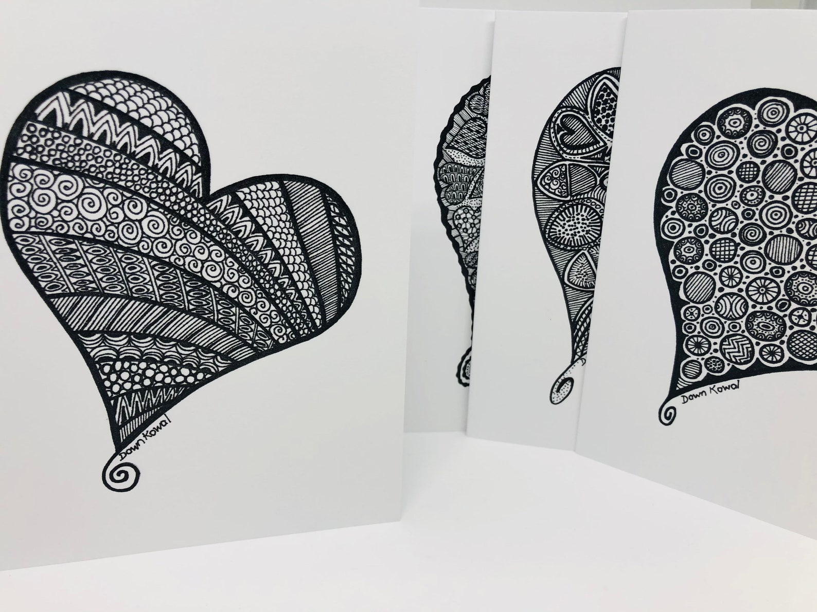 HEART Blank Notecards Valentine's Day Bride to Be Love - Etsy