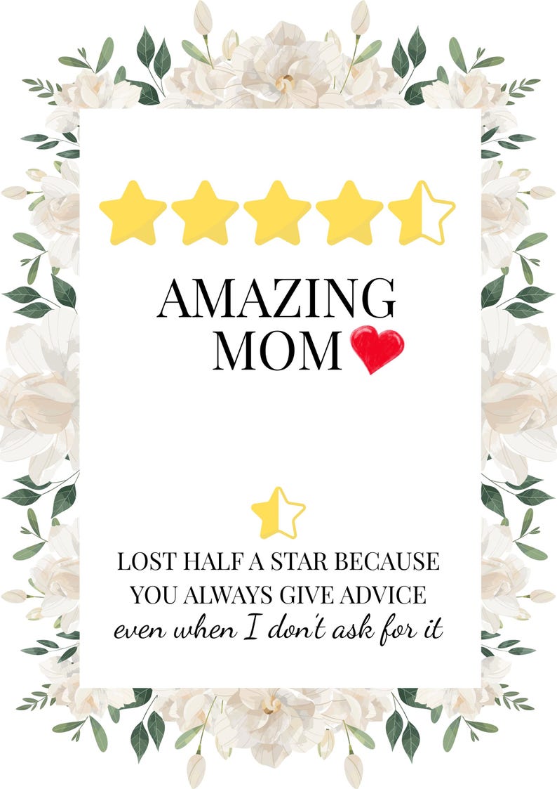 Amazing Mom – Funny Mother's Day Printable - Etsy