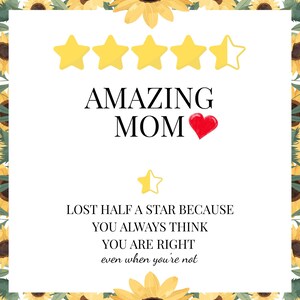 Amazing Mom – Funny Mother's Day Printable - Etsy