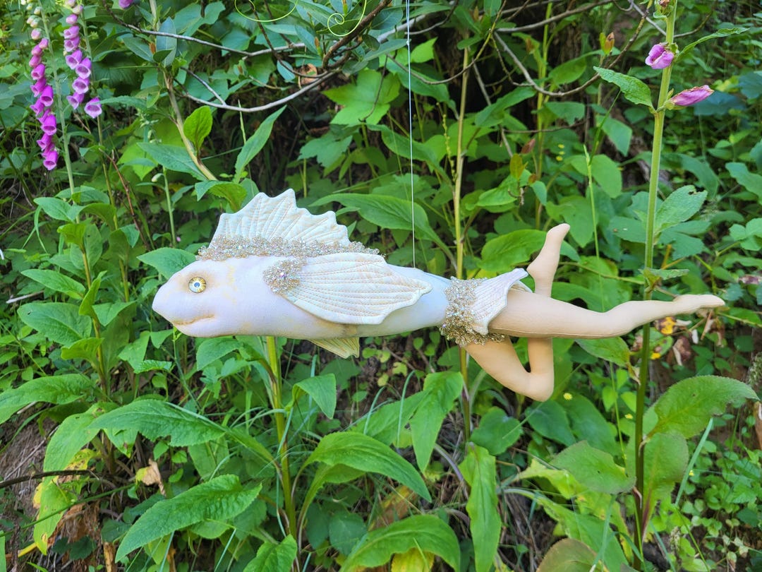 Reverse Mermaid Hanging Cloth Doll - Etsy