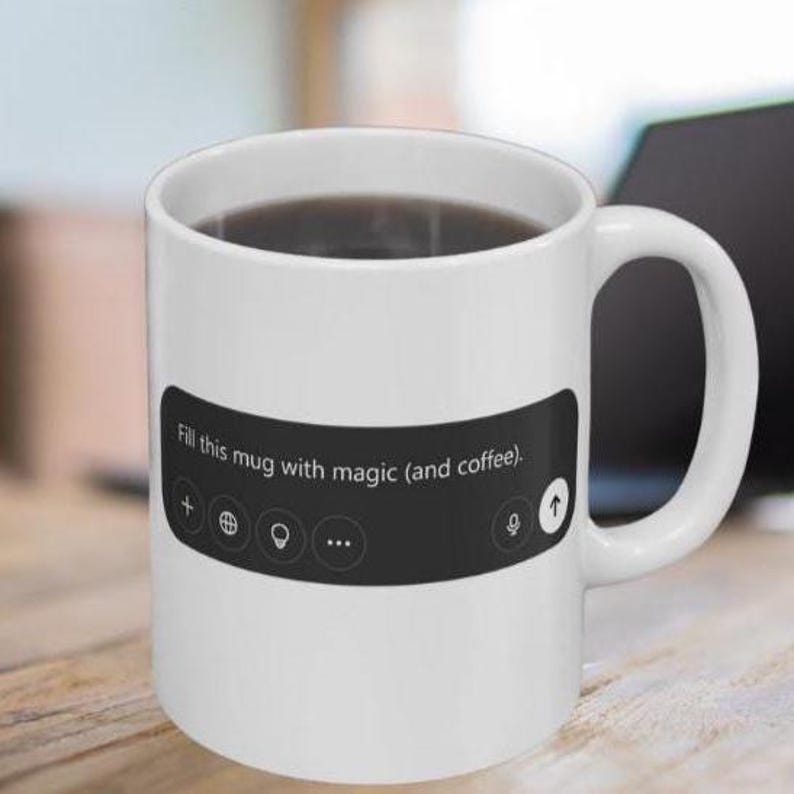 AI Mug ''fill This Mug With Magic (and Coffee)'' Chatgpt-inspired ...
