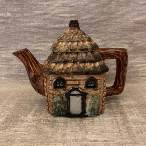 Cottage House Teapot - Etsy