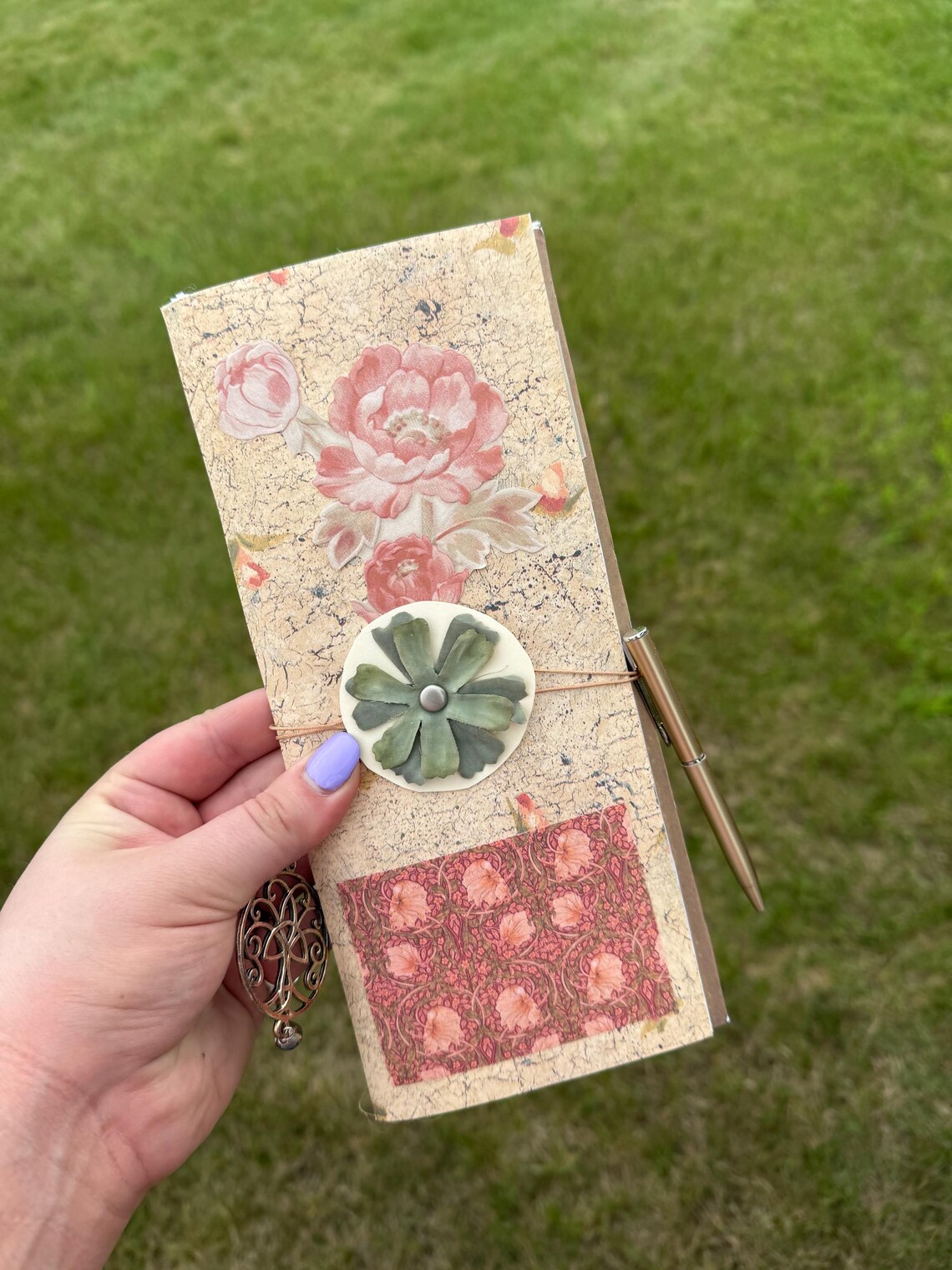 Handmade Junk Journal With Pen - Unique Design Surprise - Etsy