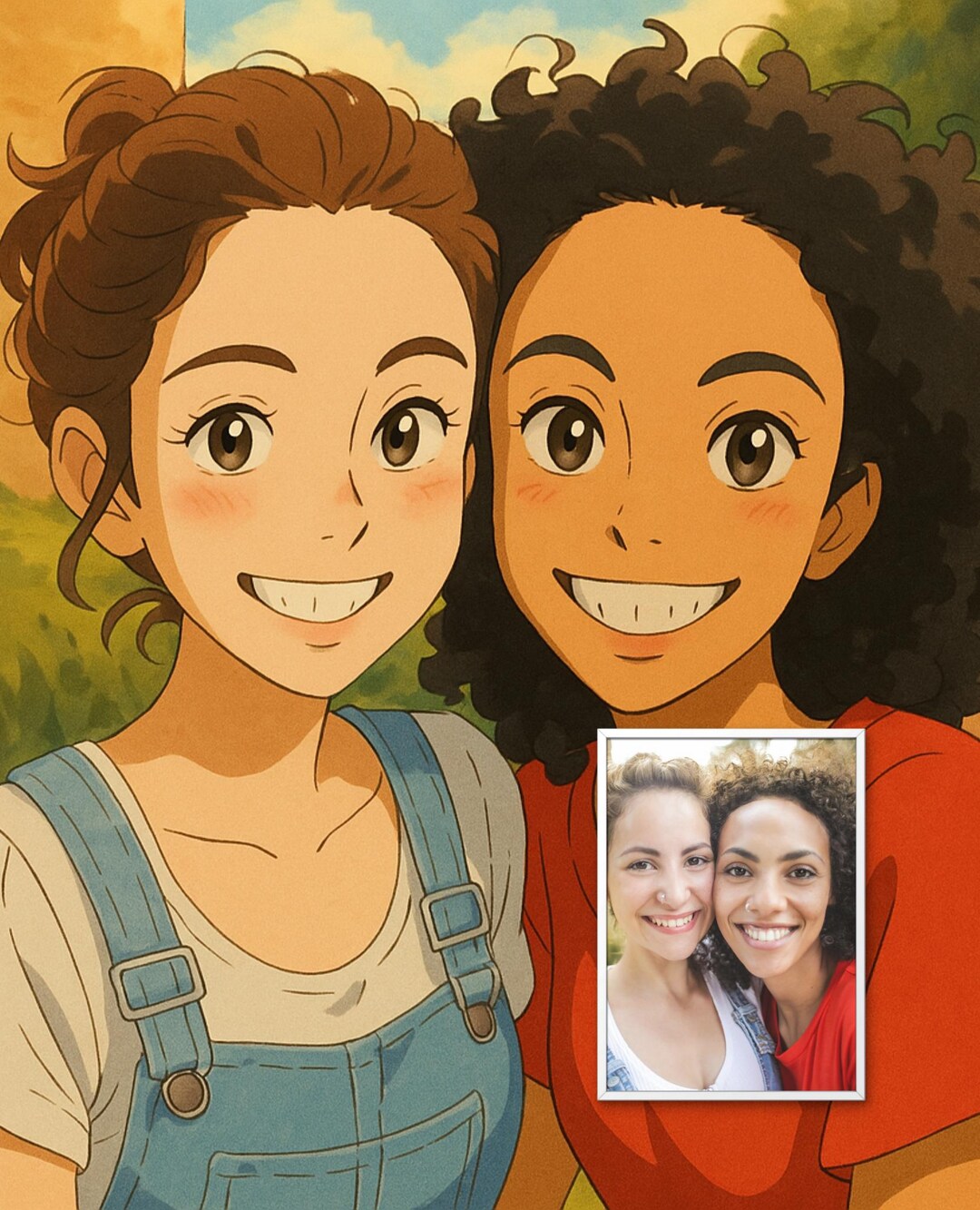 Custom Ghibli Portrait From Photo – Studio Ghibli Style Illustration ...
