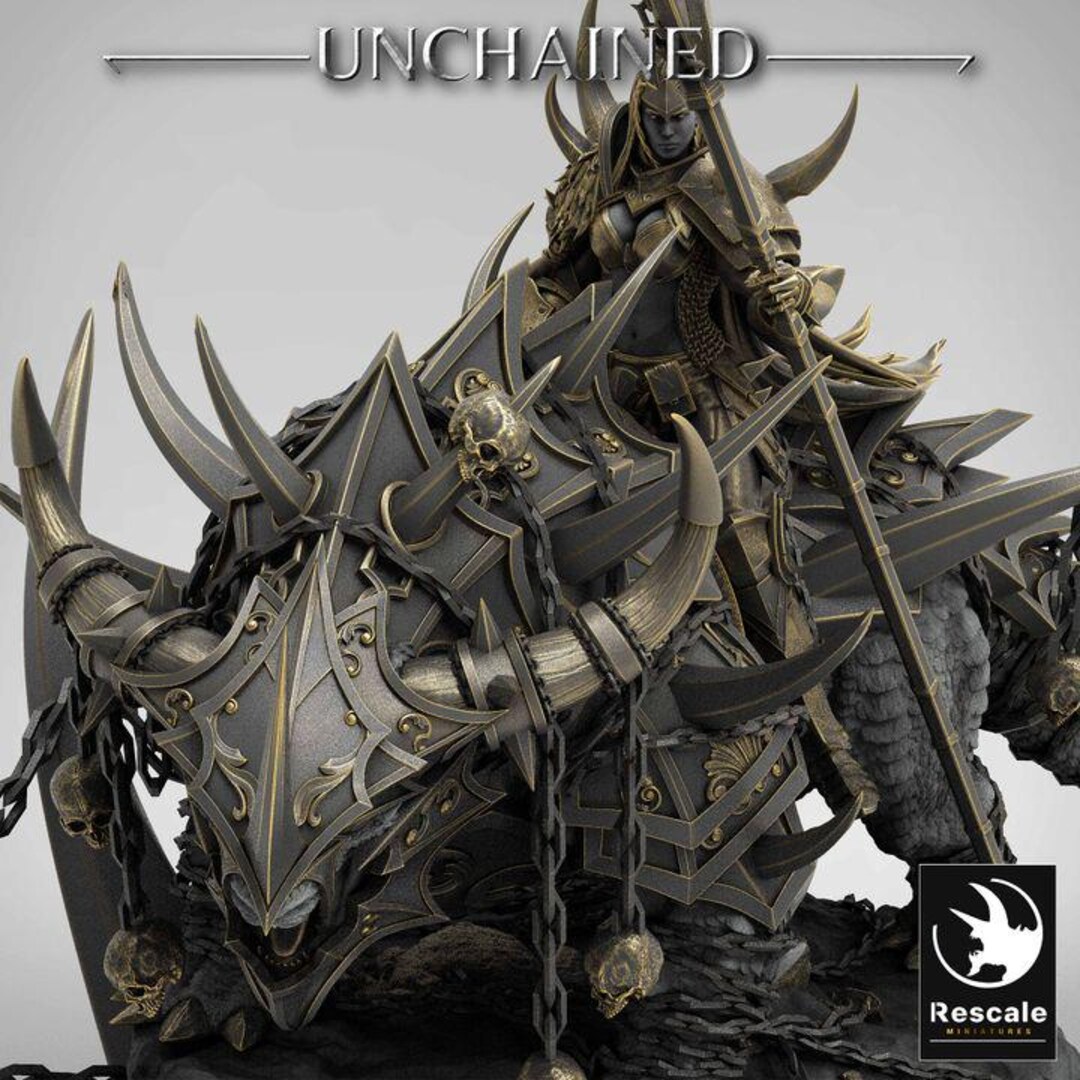Heavy Beast Rider Armor Monstrosities | Large | Rescale Miniatures | D ...