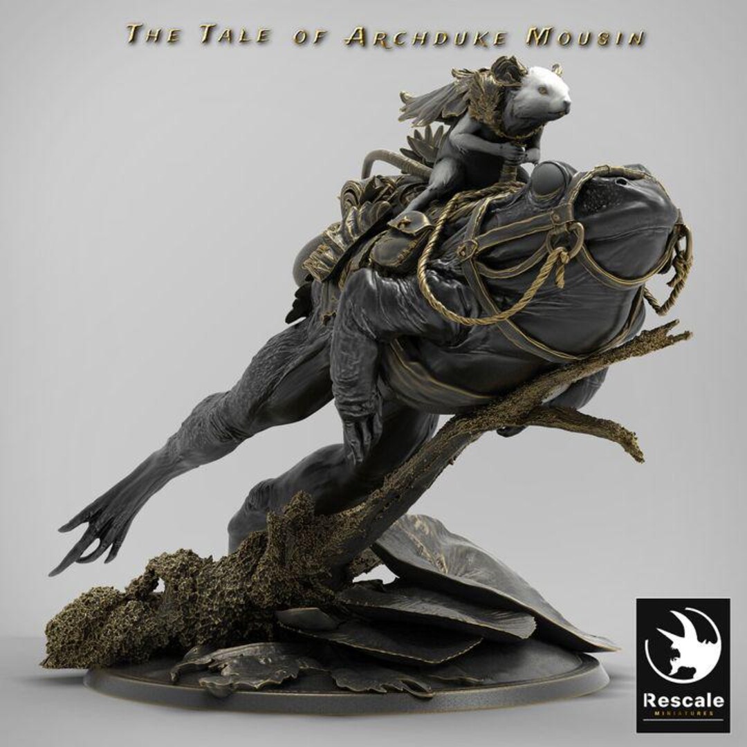 Frog Mount Beast Monstrosities Figurine | Huge | Rescale Miniatures | D ...