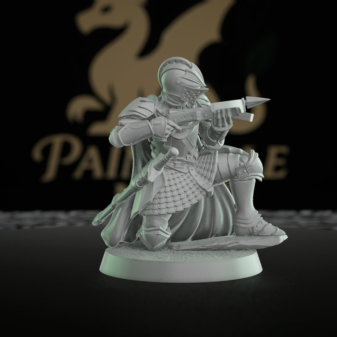 Chivalrian Knight Crossbow Figure Medium | Mammoth Factory | D&D Dnd ...
