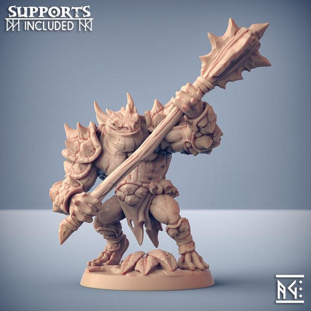 Bull Swamp Guard Monstrosity Miniature Large | Artisan Guild | D&D Dnd ...