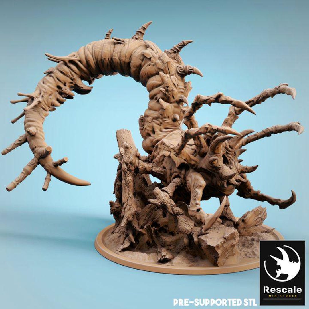 Colossal Scorpion Worm Monster Miniature (colossal) | Rescale ...