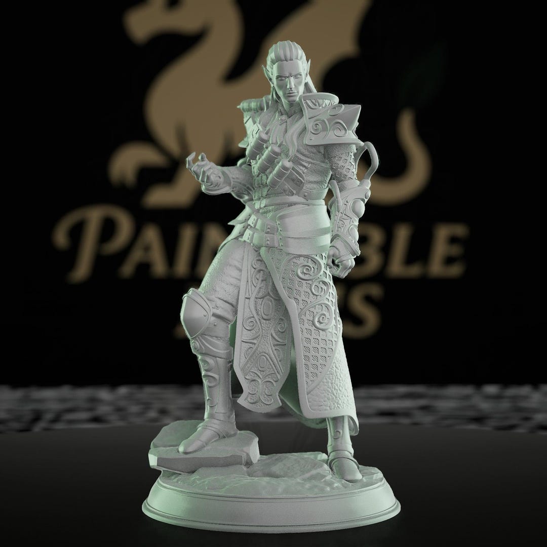 High Elf Arcane Mage Miniature | Medium | DM Stash | D&D Dnd Pathfinder ...