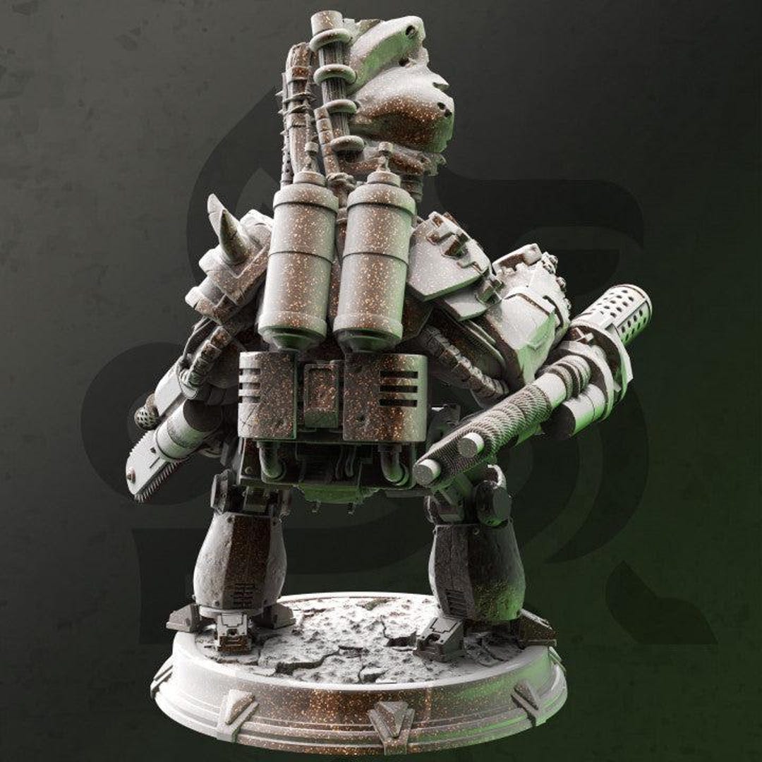 Steampunk Mech Construct Miniature | Dungeons and Dragons Tabletop ...
