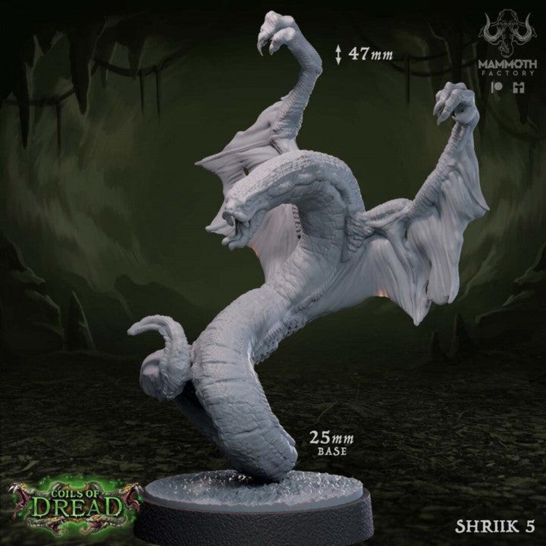 Winged Serpent Jungle Scout Monster | Medium | Mammoth Factory | D&D ...
