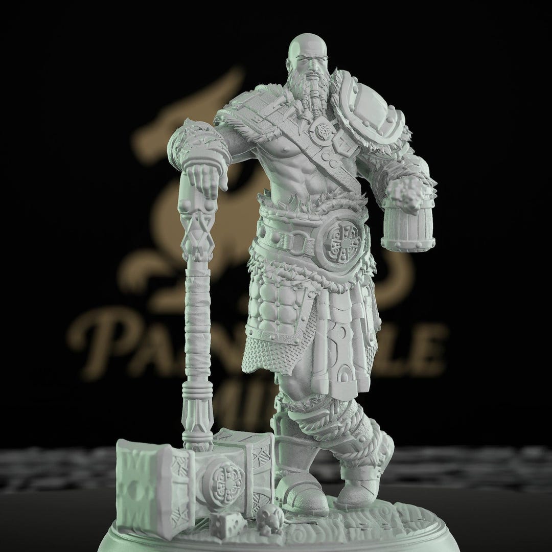 Human Fighter Mercenary Hammer Tankard | Medium | DM Stash | D&D Dnd ...