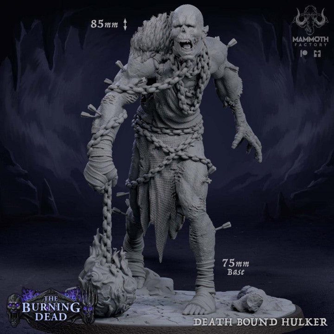 Undead Giant Zombie Miniature (huge) | Mammoth Factory | Painting D&d ...