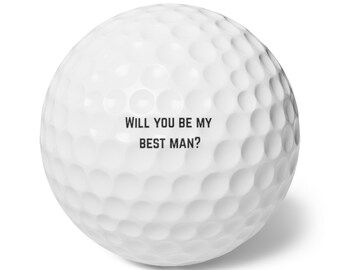 Best Man Wedding Proposal Golf Balls, 6pcs - Etsy