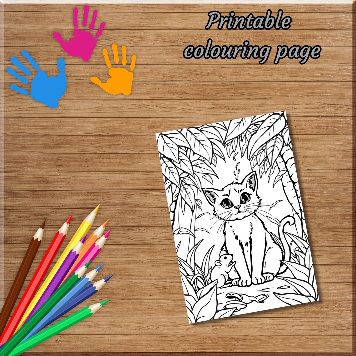 10 Cute Animal Coloring Pages, Zoo, Farm, Forest, Sea Creatures ...