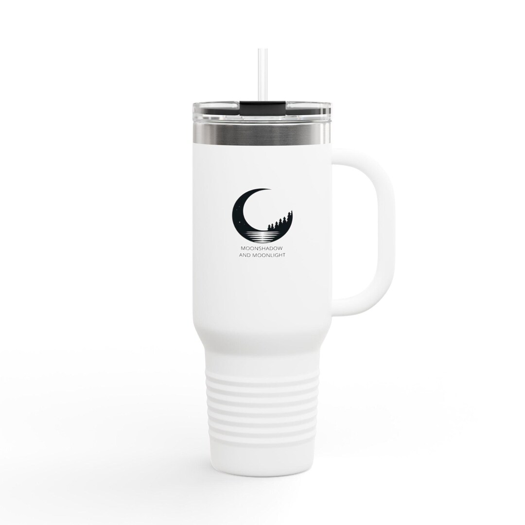 Stylish Moonshadow and Moonlight Logo Travel Mug, 40oz Insulated ...