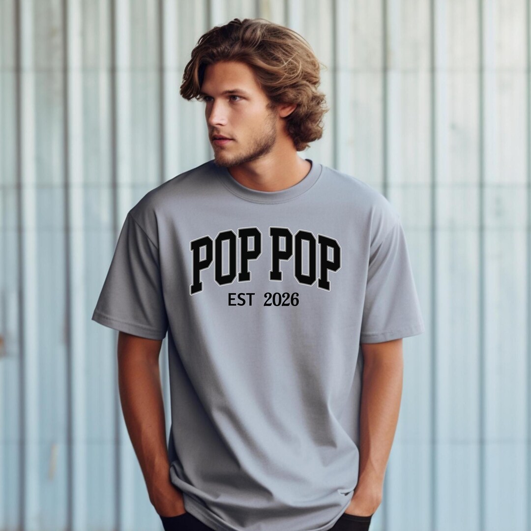 Personalized Pop Pop T-shirt, Pop Pop EST Year Tee, Custom Father's Day ...