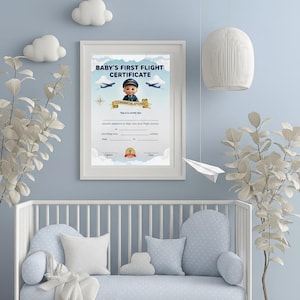 Baby’s First Flight Certificate Printable: Keepsake - Etsy