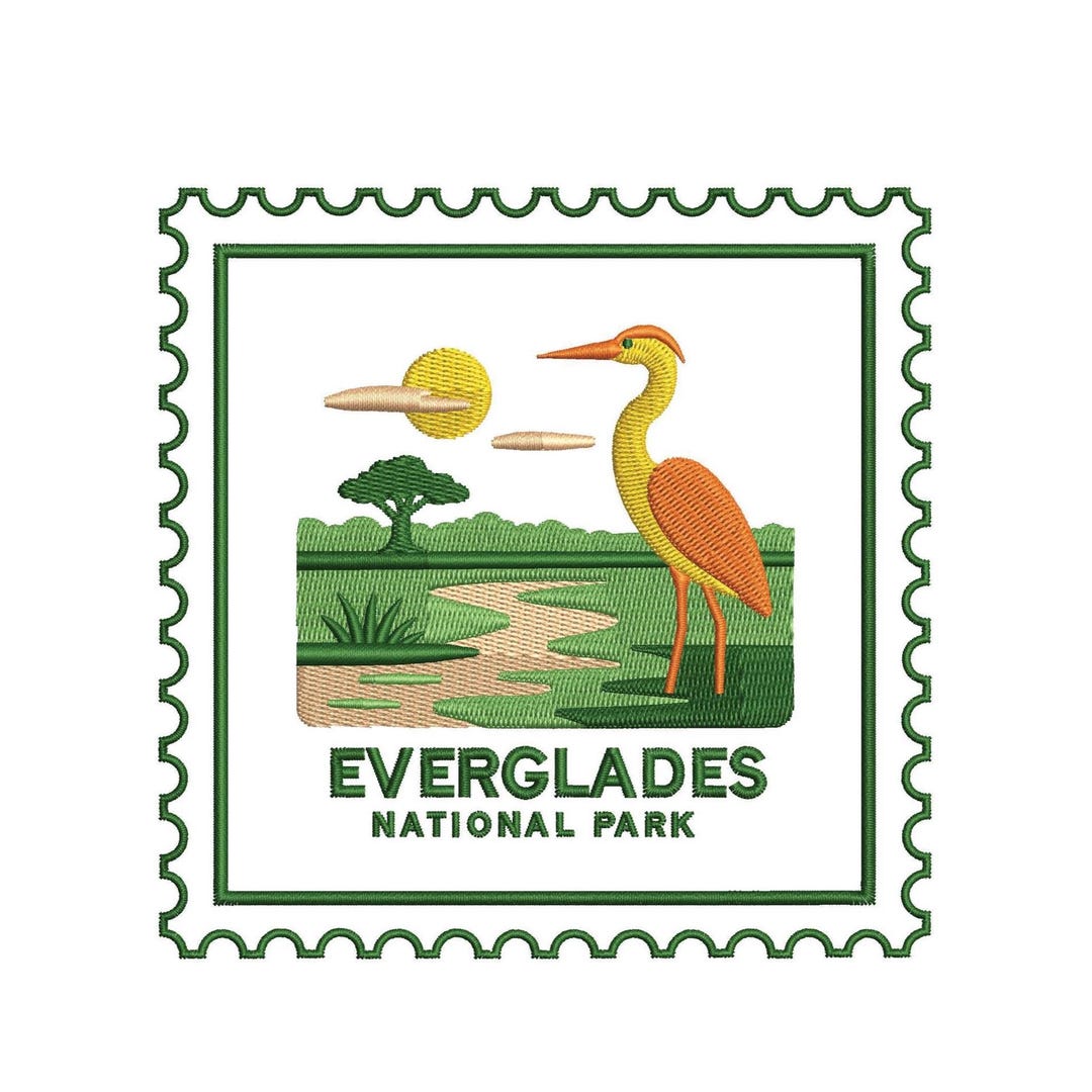 Everglades National Park Embroidery Design, Florida State Machine ...