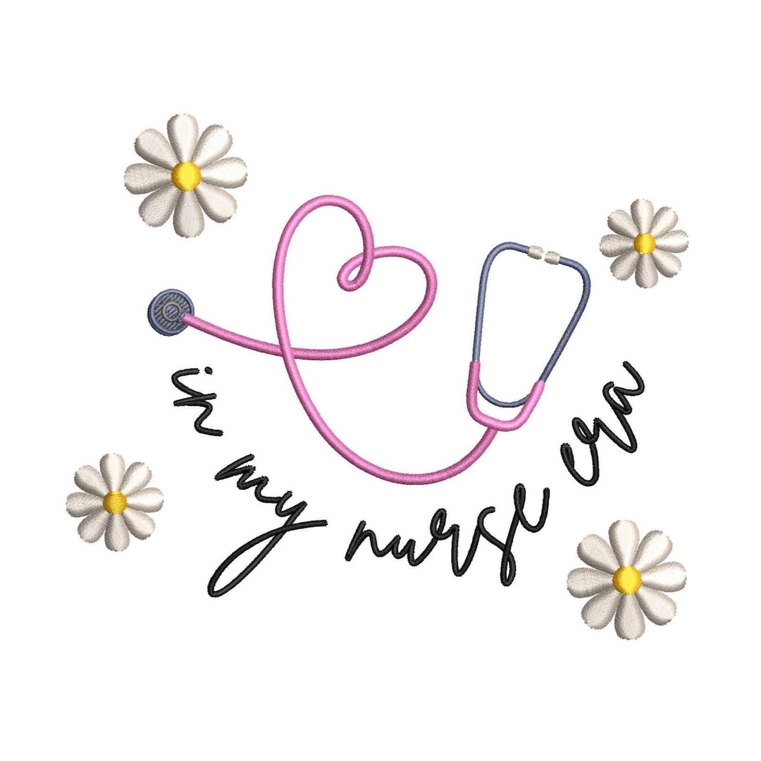 4 Sizes Nurse Embroidery Designs, Medical Professional Embroidery ...