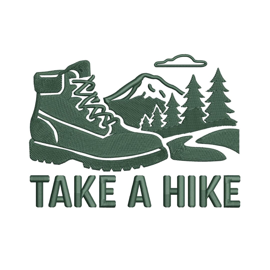 Hiking Embroidery Design, Wild Embroidery, Outdoor Nature Camping ...